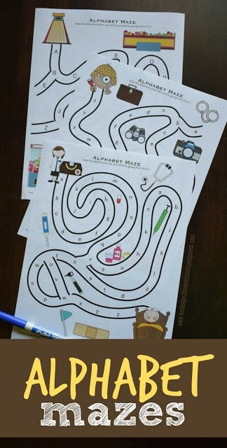 FREE Printable Lowercase Alphabet Crafts