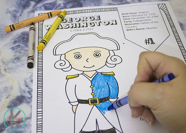 🦅 FREE Printable President Coloring Pages w/ Interesting Facts