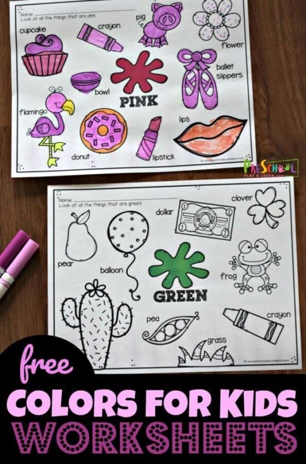 FREE Printable Color Mini Book for Kids
