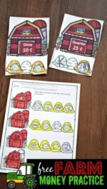 🐓 FREE Printable Farm Color by Number Worksheets