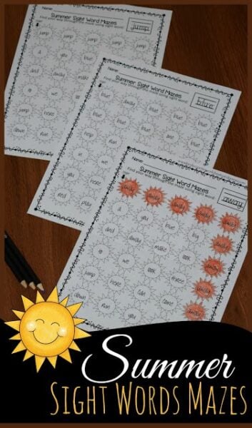 ⭐ LOTS of Kindergarten Sight Word Activities
