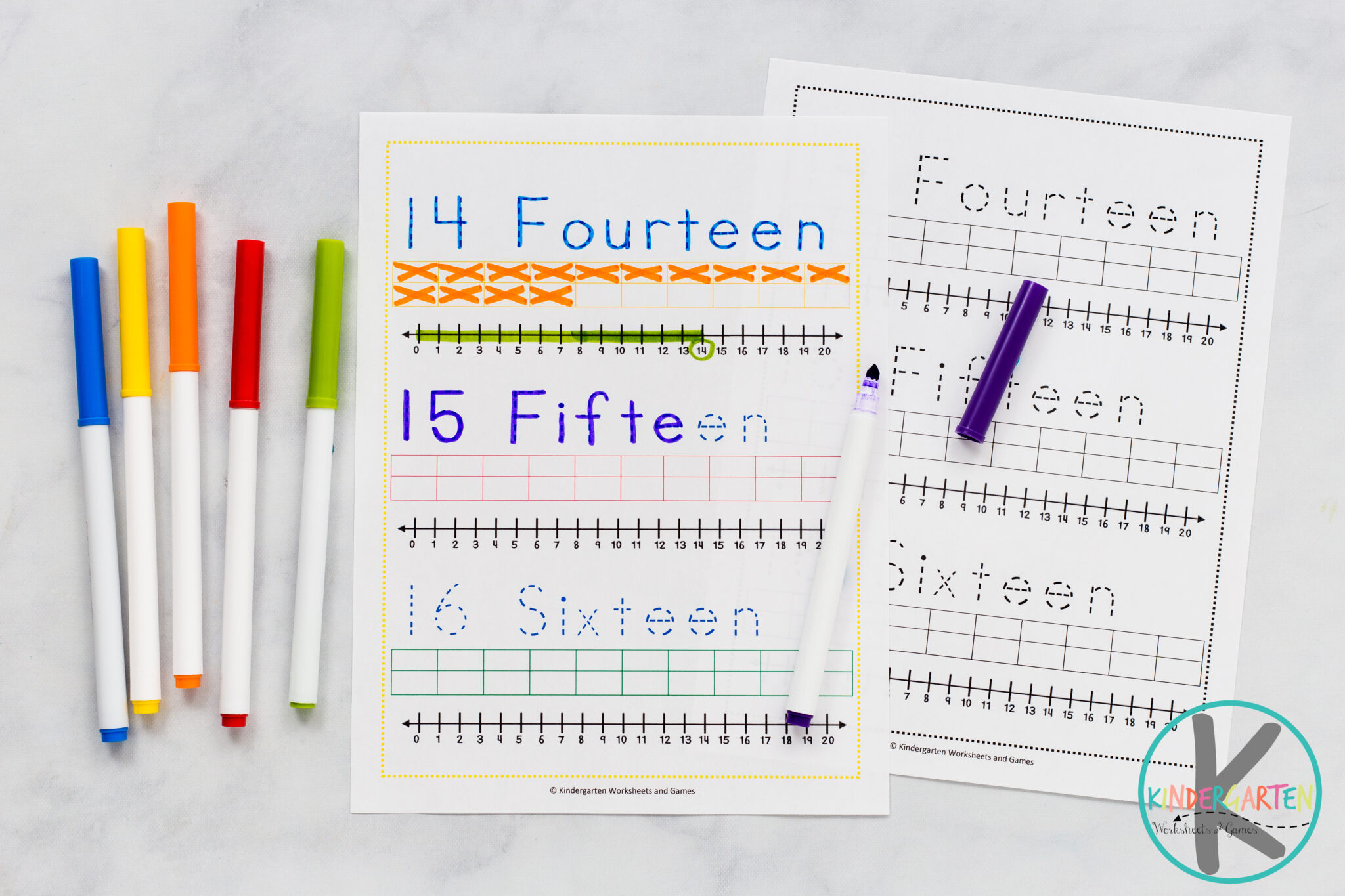 FREE Printable Teen Numbers 11-20 Worksheets