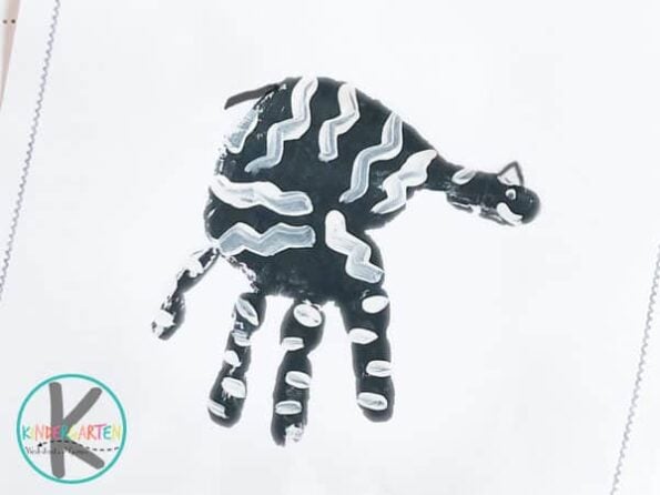 Z is for Zebra Handprint Craft