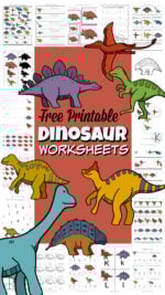 🦕 Dinosaur Color Matching Activity - with FREE printable