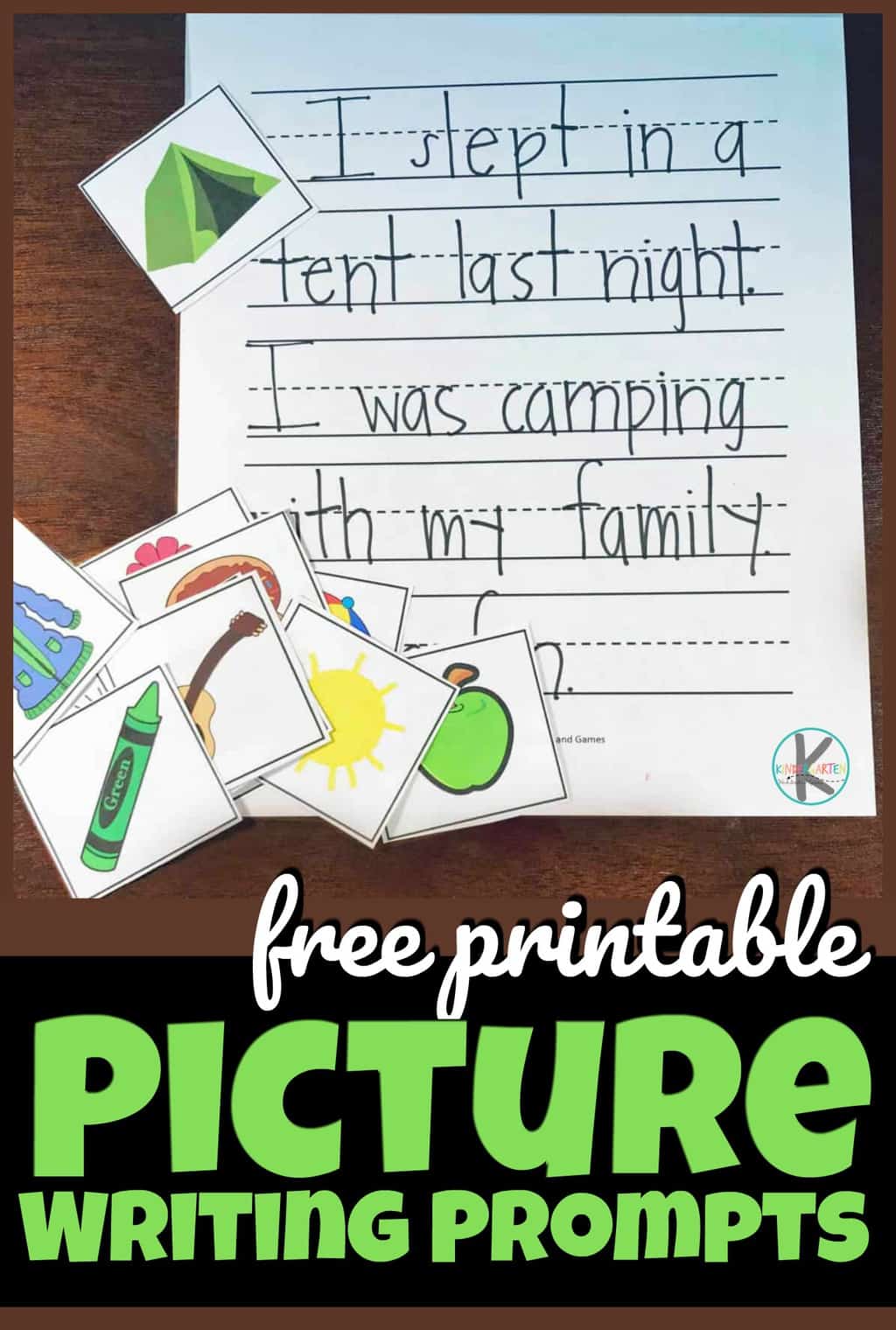 ️ FREE Free Printable Kindergarten Picture Writing Prompts for Kids
