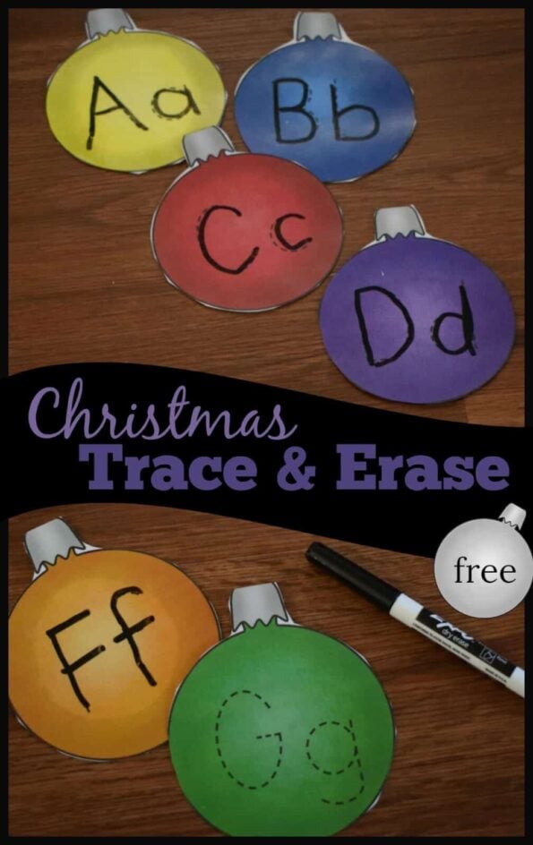 🎄 FREE Christmas Letter Tracing Printable Activity for December