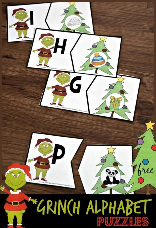 FREE FREE Printable Christmas Alphabet Worksheets