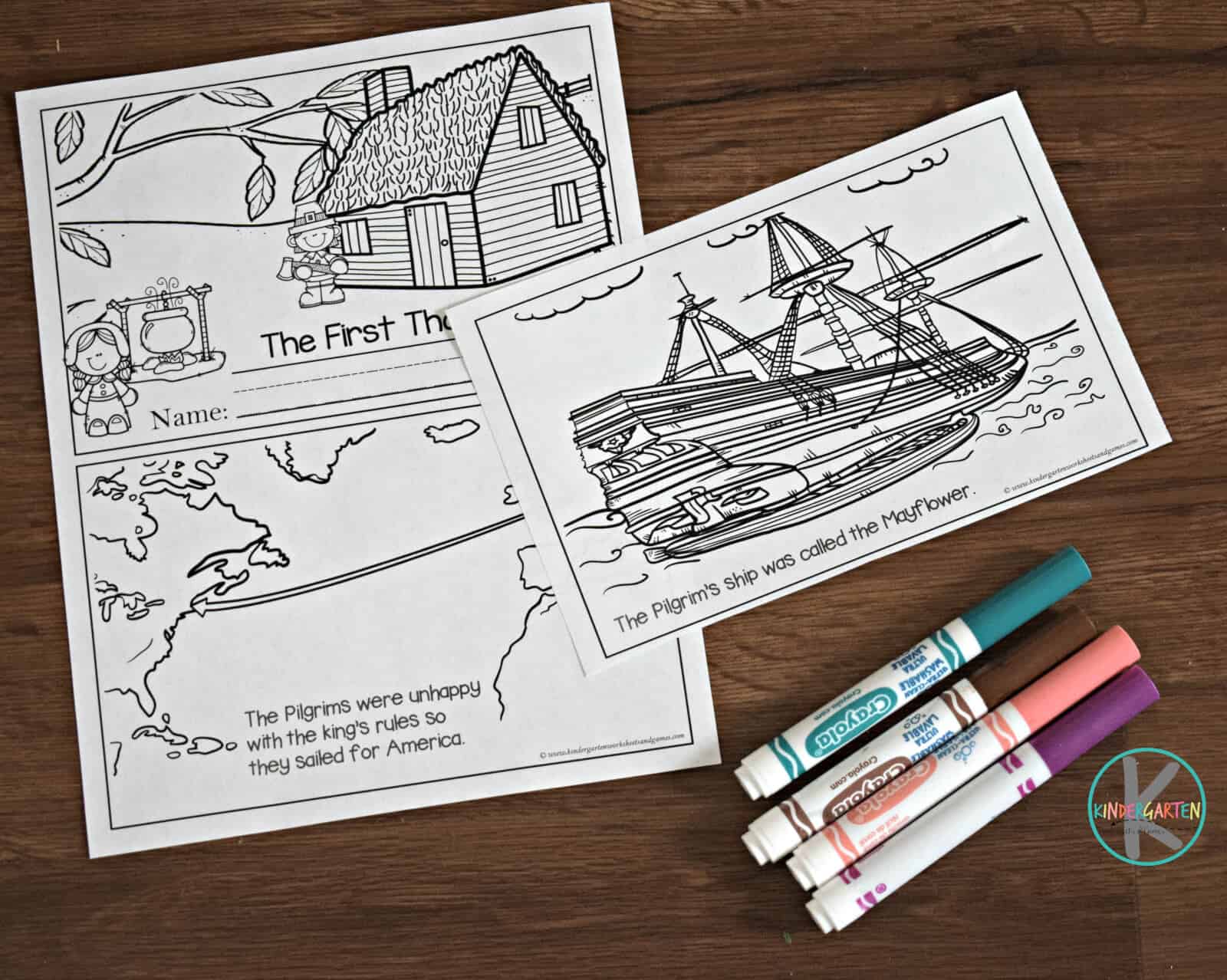 FREE The First Thanksgiving Book Printable