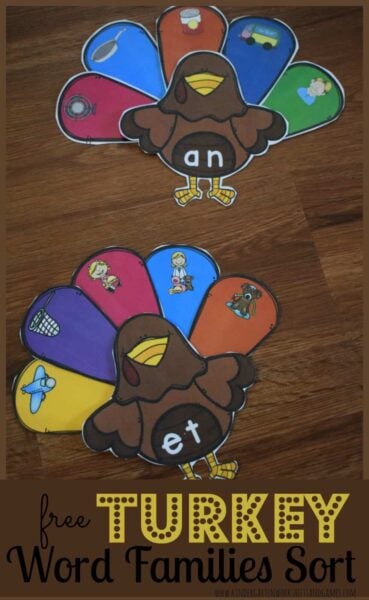 FREE Thanksgiving Sight Word Coloring Pages