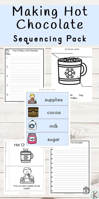 FREE How to Make Hot Chocolate Sequencing Worksheets with Pictures