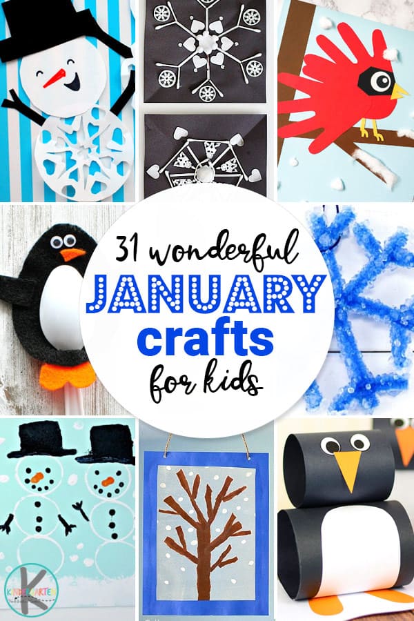 ️️ LOTS of Cute January Crafts for Kids to try this Winter