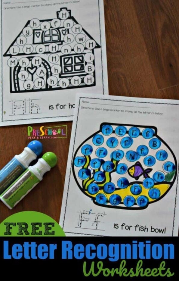 FREE Bingo Dauber Letters Worksheets