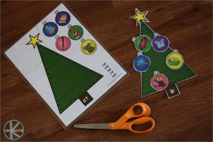 Word Family Christmas Trees