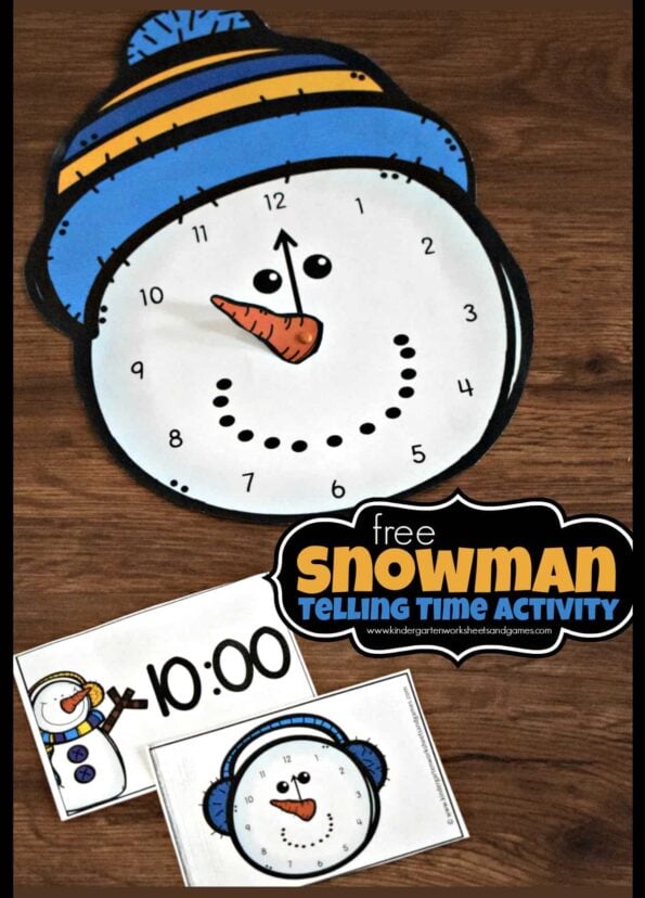 ⛄ FREE Snowman Counting to 10 Printable Book
