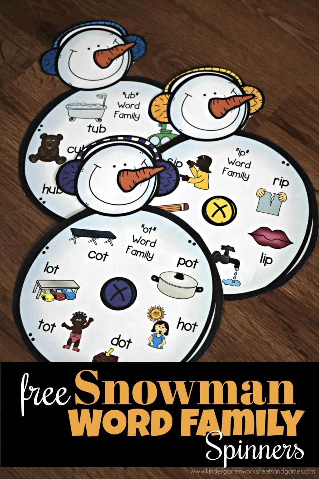 ️️ Free Cut and Paste Sight Words Worksheets for Winter