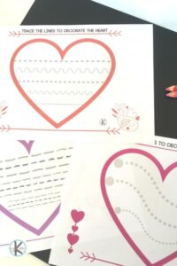 FREE Valentines Day Pre Writing Worksheets