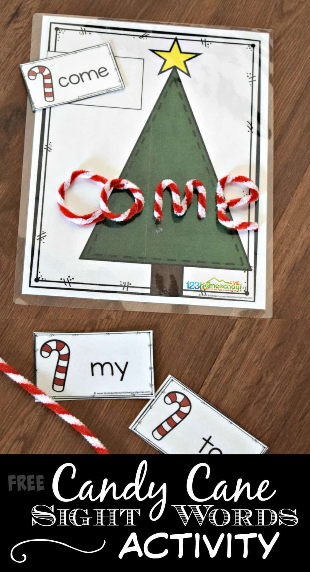 🎄 Free Christmas Gingerbread Sight Word Coloring Pages