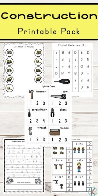 FREE Construction Printables