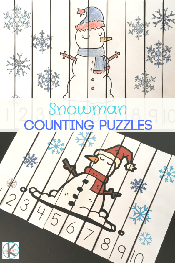 Count to 10 Snowman Puzzle