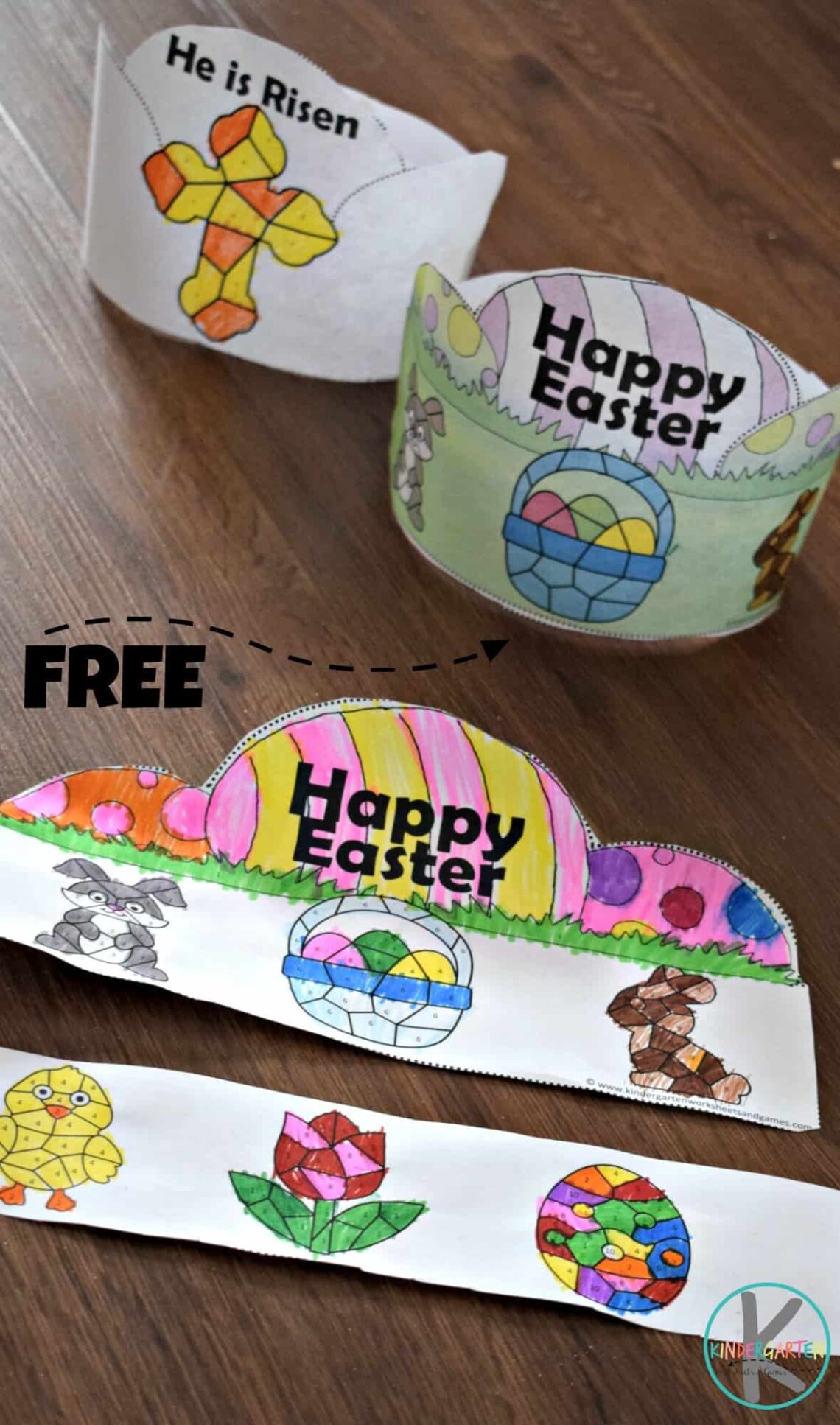 FREE Printable Easter Egg Colors Activity for Kids