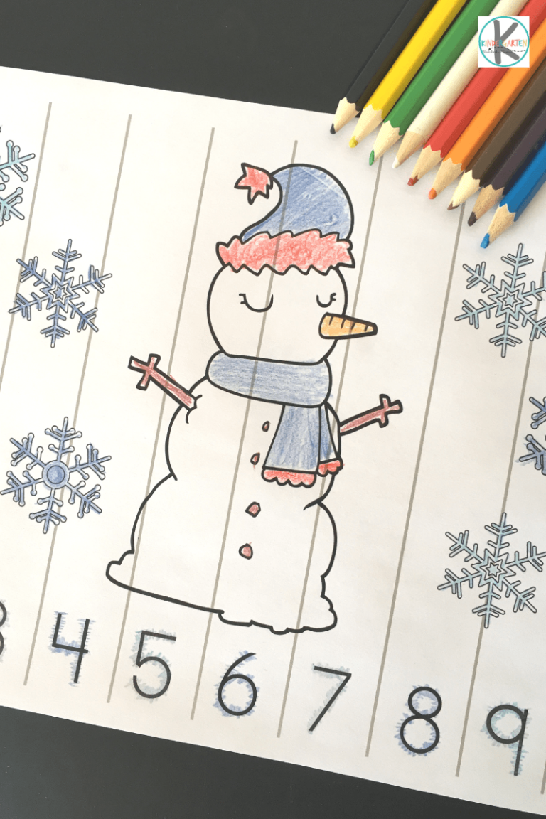 Count to 10 Snowman Puzzle