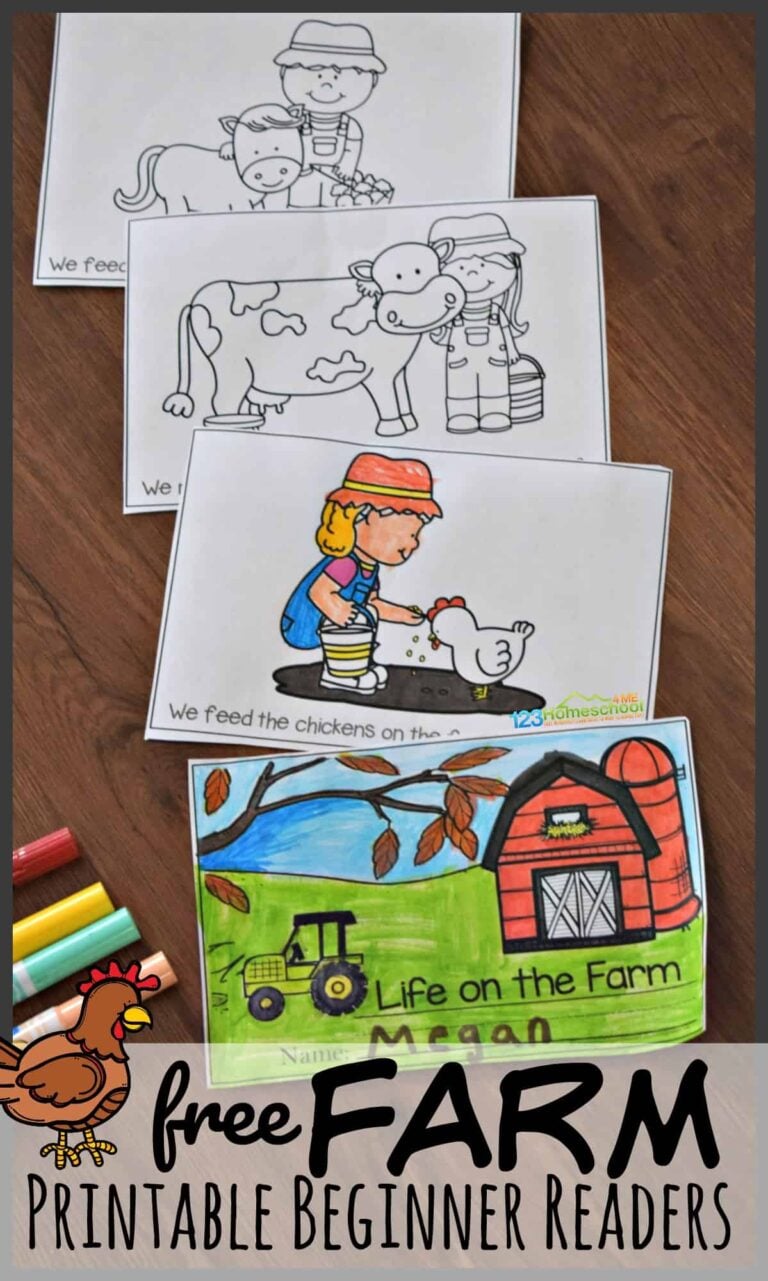 FREE Printable Color Mini Book for Kids