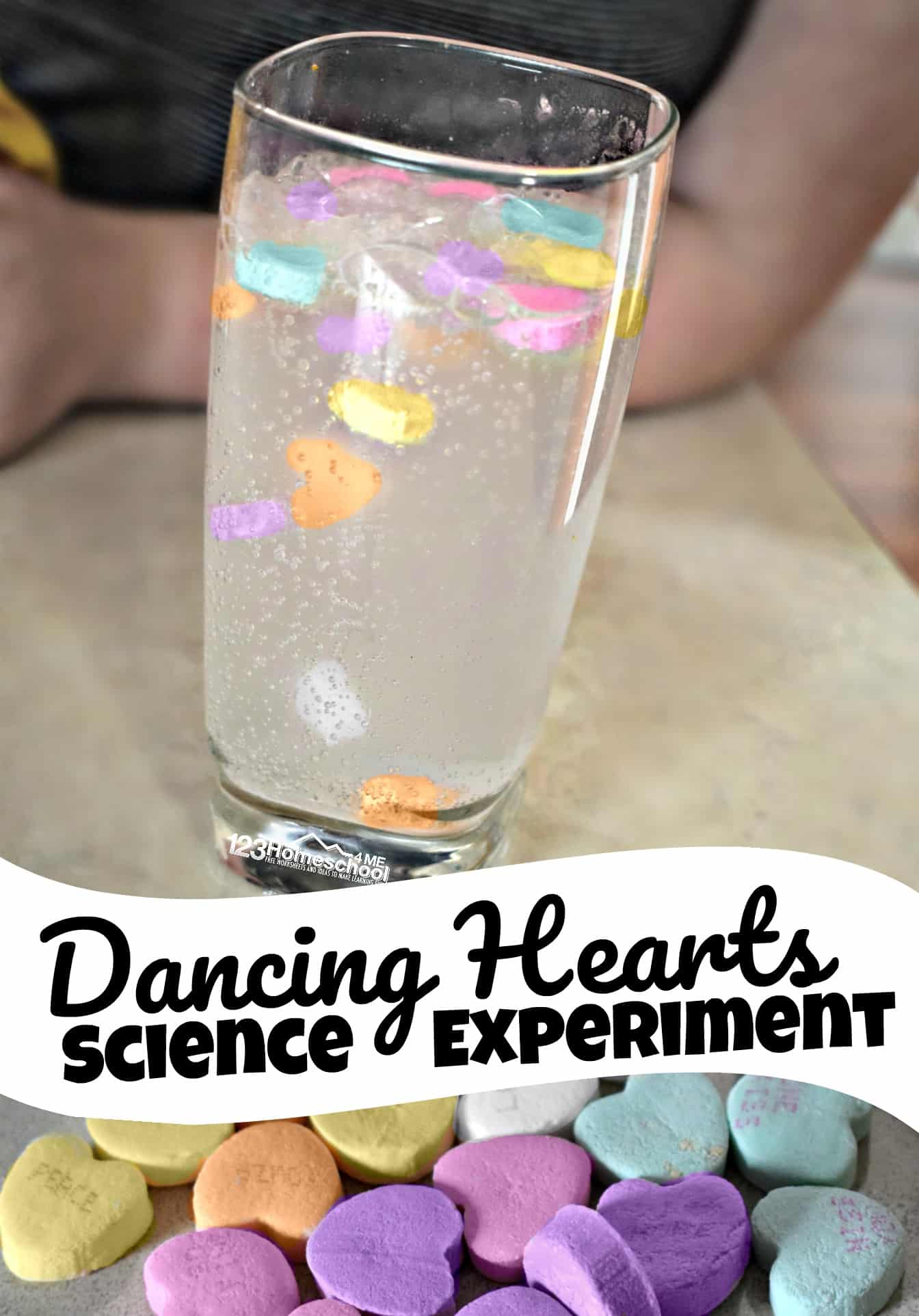 Valentines Day Salt Crystal Hearts Science Experiment