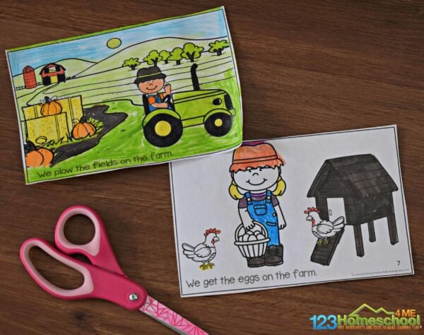 🚜 FREE Farm Printable Beginner Reading Books