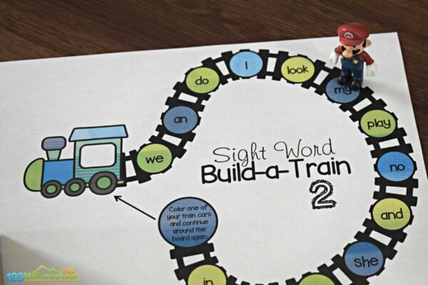 🚂 FREE Train Sight Words Game