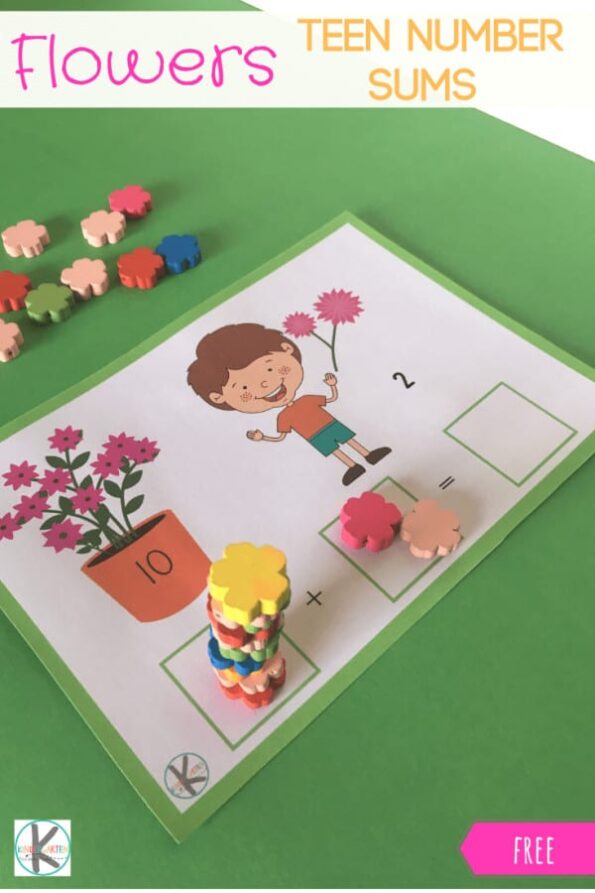 ? FREE Printable Flower Math - Addition to 20