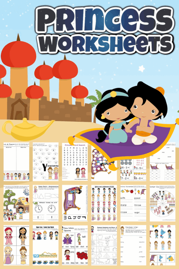 FREE Disney Villain Printables - Themed Kindergarten Worksheets