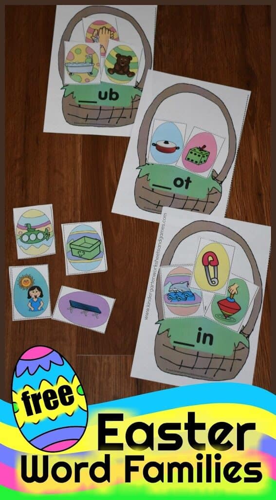 ap Word Family Worksheets for Kindergarten