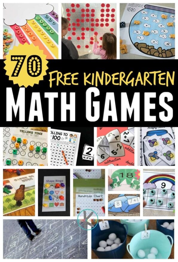 70 FREE Kindergarten Math Games