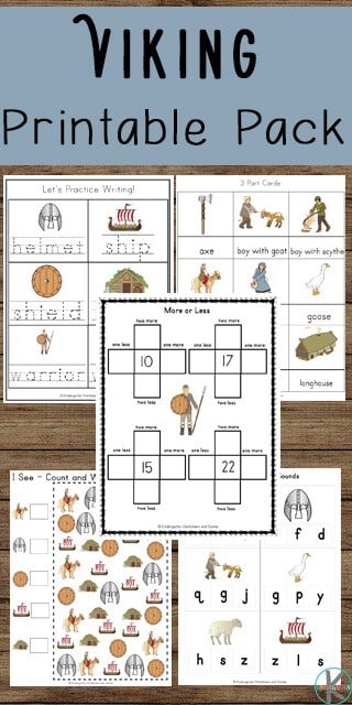 Viking Worksheets Printable Pack
