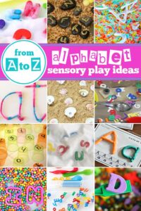 A to Z - Alphabet Sensory Play Acitivities