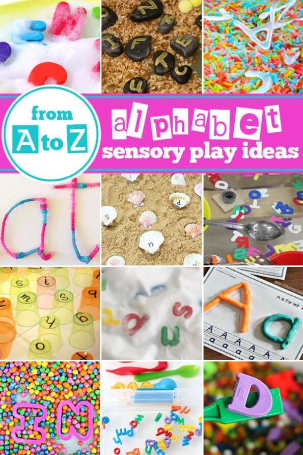 A to Z - Alphabet Sensory Play Acitivities