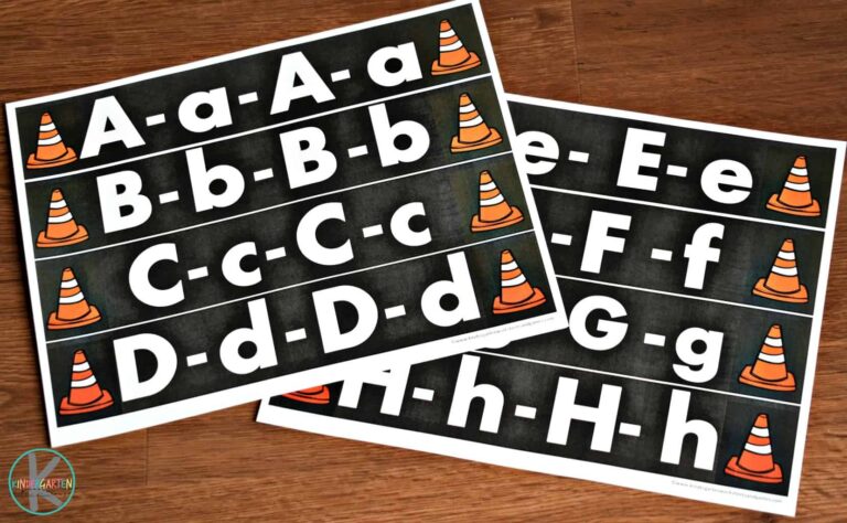 FREE Construction Tracing Letters