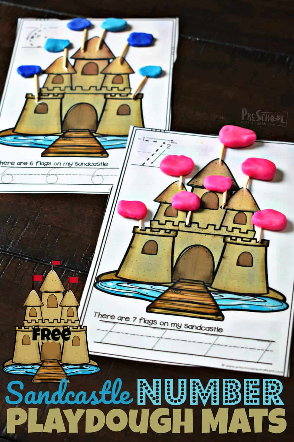 Count to 10 Ice Cream Math Craft (free printable)