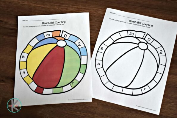 FREE Summer Kindergarten Math Worksheets