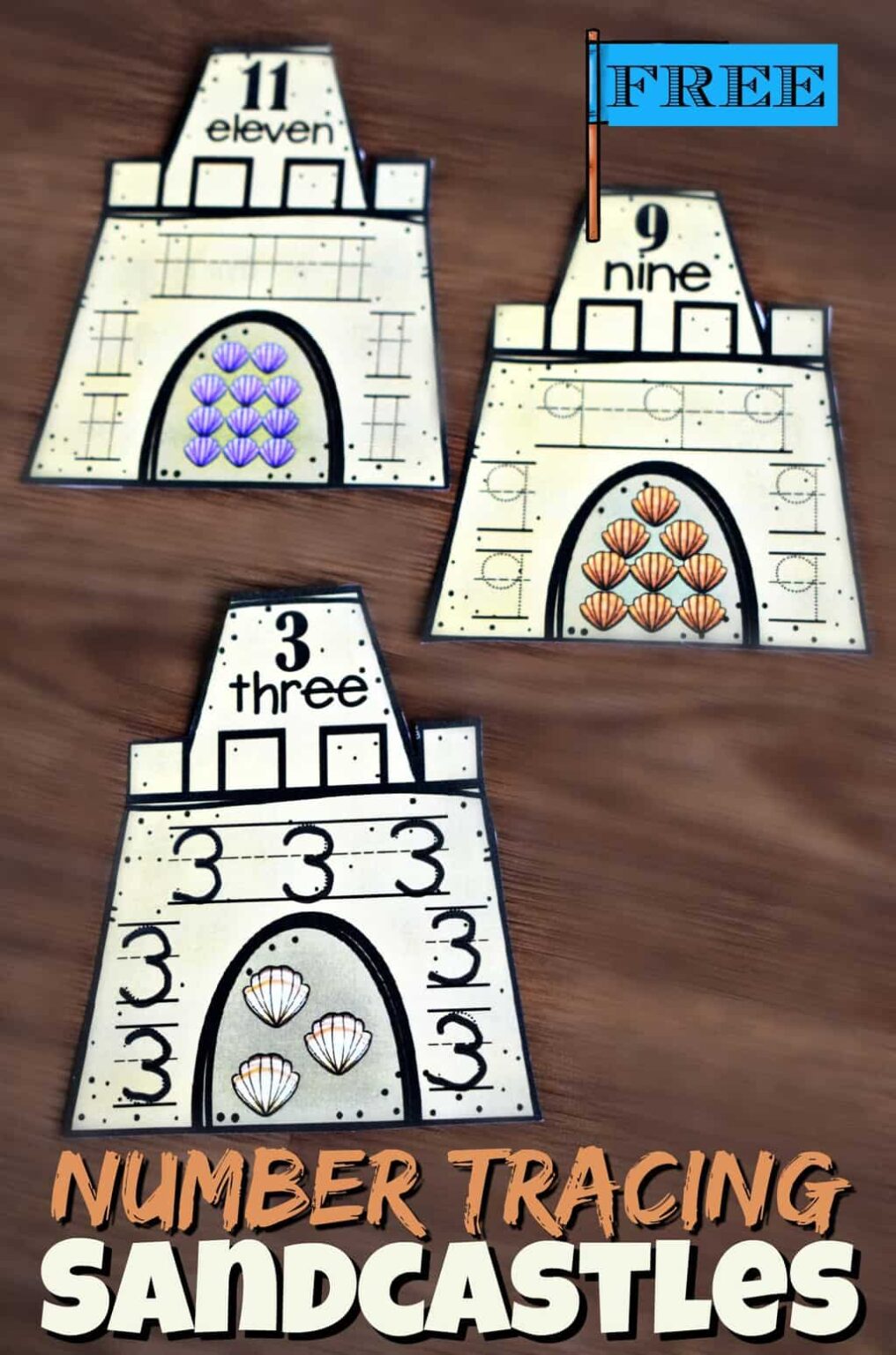 Sand Castle Preschool Color Matching Activity