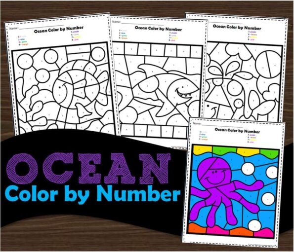 FREE Ocean Color by Number