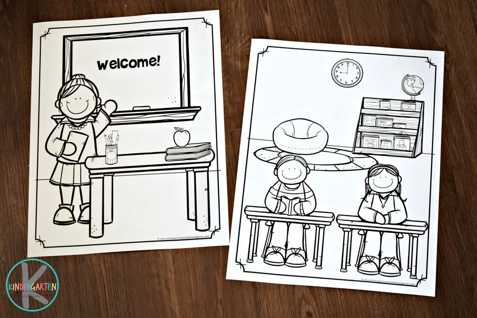 FREE Back to School Coloring Pages