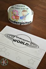 FREE Printable First Day of Kindergarten Hat Craft and Activity