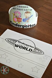 FREE Printable First Day of Kindergarten Hat Craft and Activity