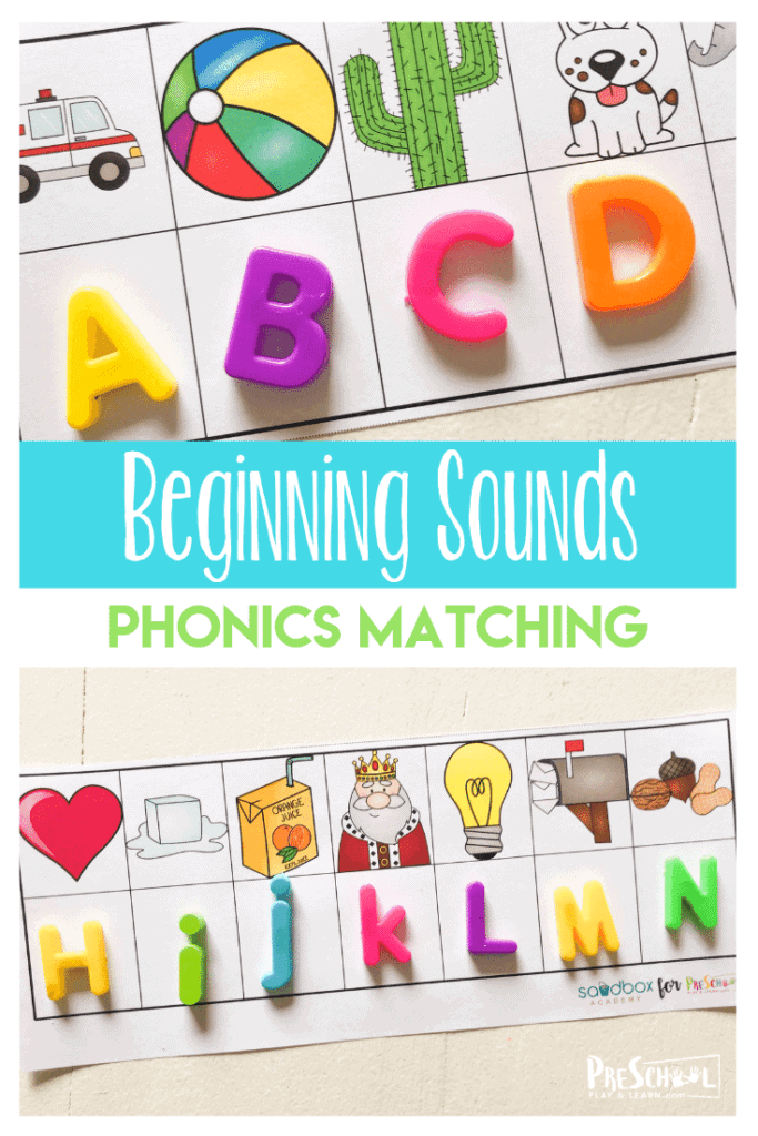 🐠 FREE Printable Fish Beginning Sounds Phonics Kindergarten Activity