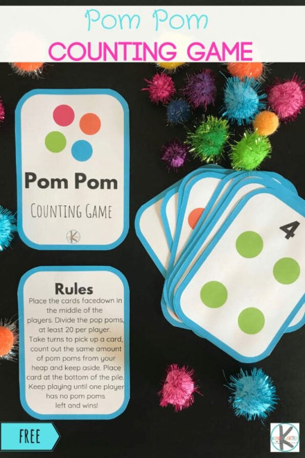 Pom Pom Card Games for Kids
