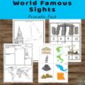 FREE Famous Landmarks Printable Worksheets