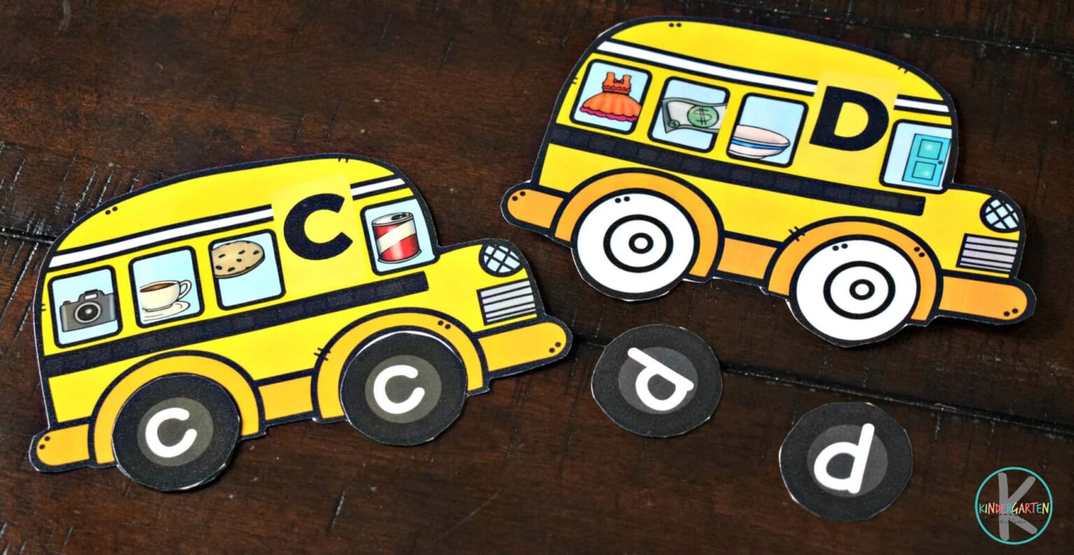 🚍 Learning Alphabet Sounds School Bus Printable