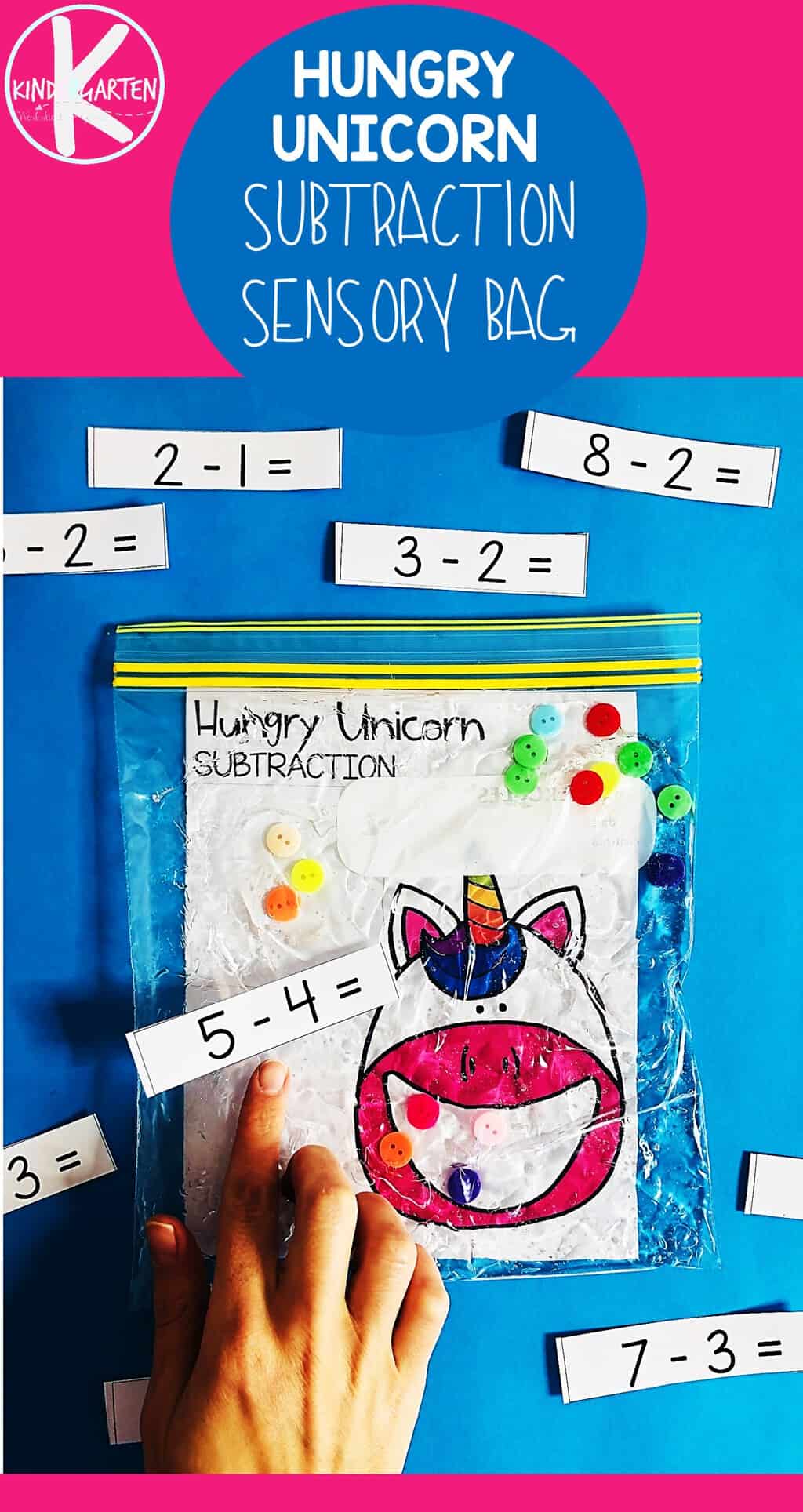 FREE Teaching Subtraction with Playdough Mats