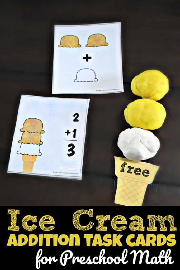 Count to 10 Ice Cream Math Craft (free printable)